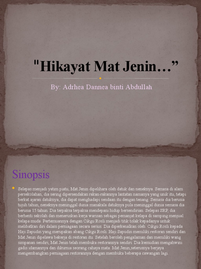 Hikayat Mat Jenin | PDF