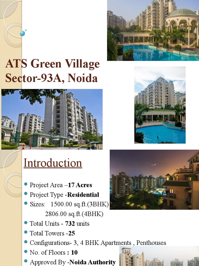 ATS Green Village Overview, Sector 93A | PDF | Home & Garden