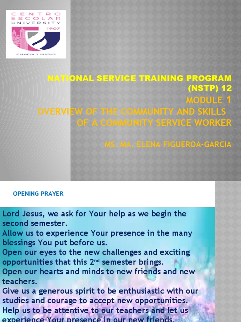 NSTP Community Leadership Overview | PDF | Leadership | Servant Leadership