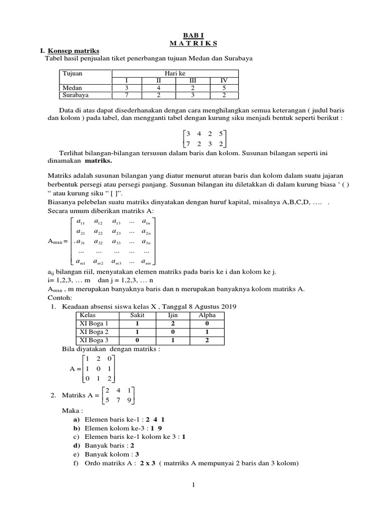 Matematika (Matriks) | PDF