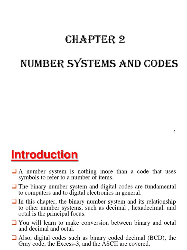 Number Systems And Codes Pdf Subtraction Binary Coded Decimal 