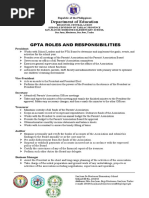 PTA Officers' Roles and Responsibilities | PDF | Government ...