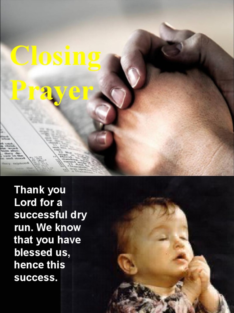 Closing Prayer Dry Run | PDF