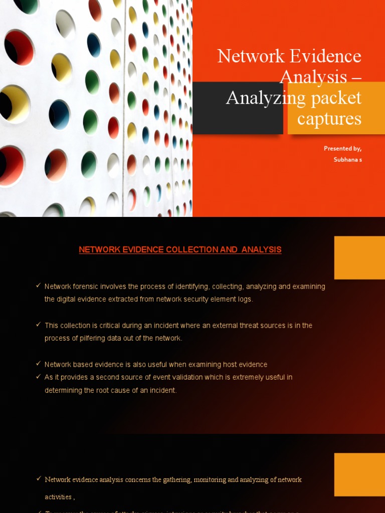 Network Evidence Analysis - Analyzing Packet Captures | PDF | Computer ...