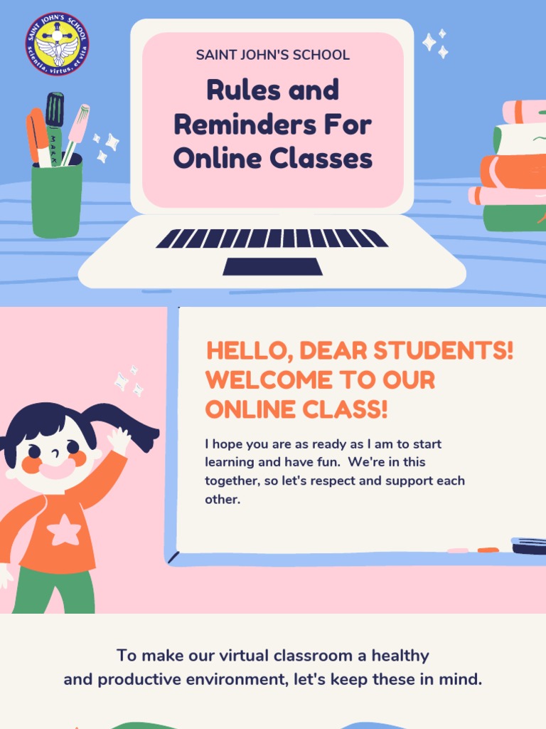 Rules and Reminders Online Class | PDF | Classroom | Etiquette