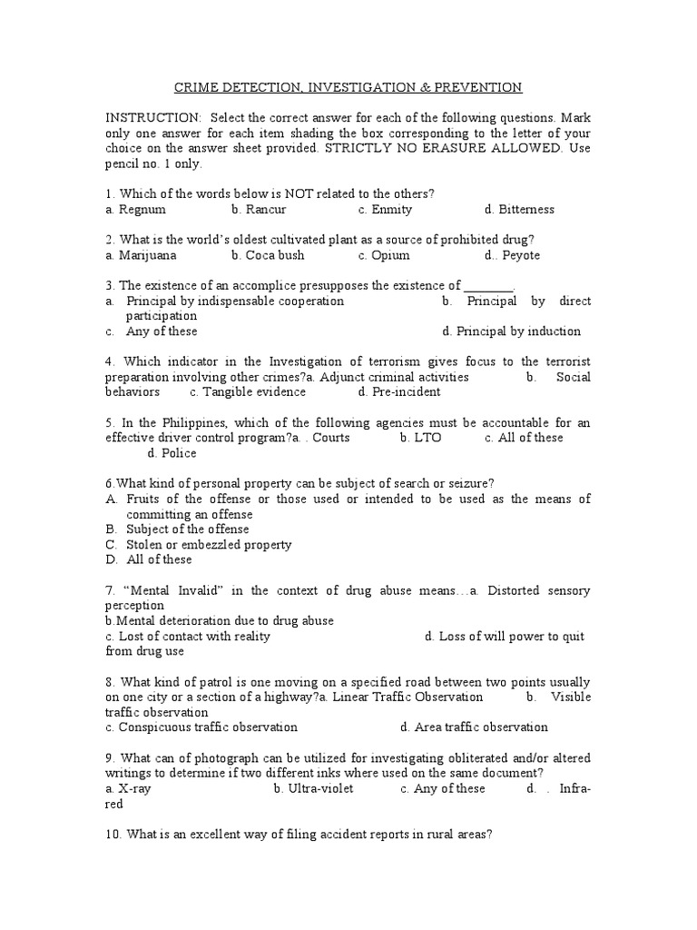 Crime Detection | PDF | Police | Crimes