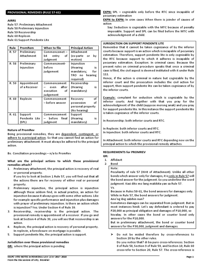Rem2 Notes With Case Digests | PDF | Complaint | Ex Parte