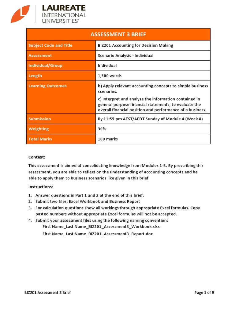 Accounting Assignment 3 | PDF | Worksheet | Microsoft Excel