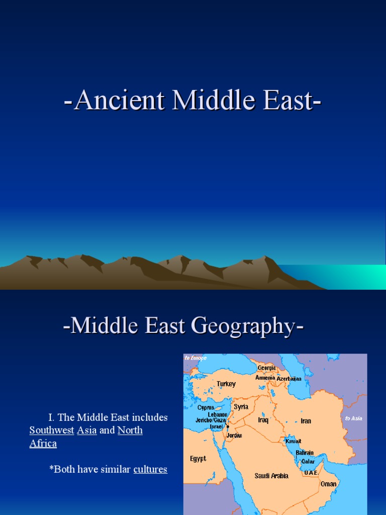 Ancient Middle East 1 | PDF | Sumer | Mesopotamia
