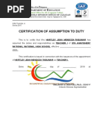 Sample Work Immersion Certificate | PDF