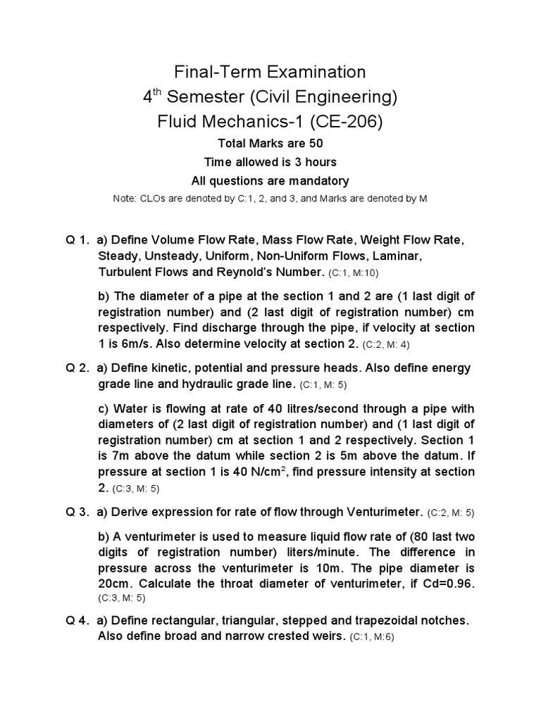 FM-1 Final-Term Paper 2021 | PDF