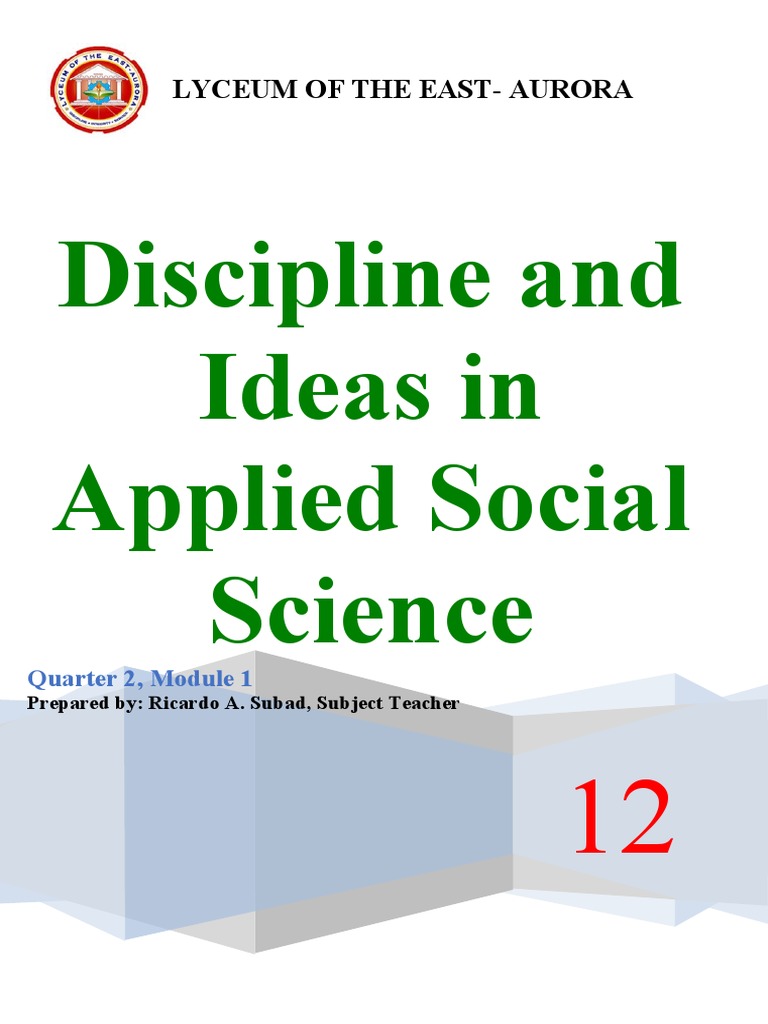 Q2 DIASS Week 1 Module (Discipline of Social Work) | PDF | Social Work ...