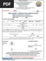 Fire Safety Inspection Certificate Final | PDF | Fire Safety | Common Law
