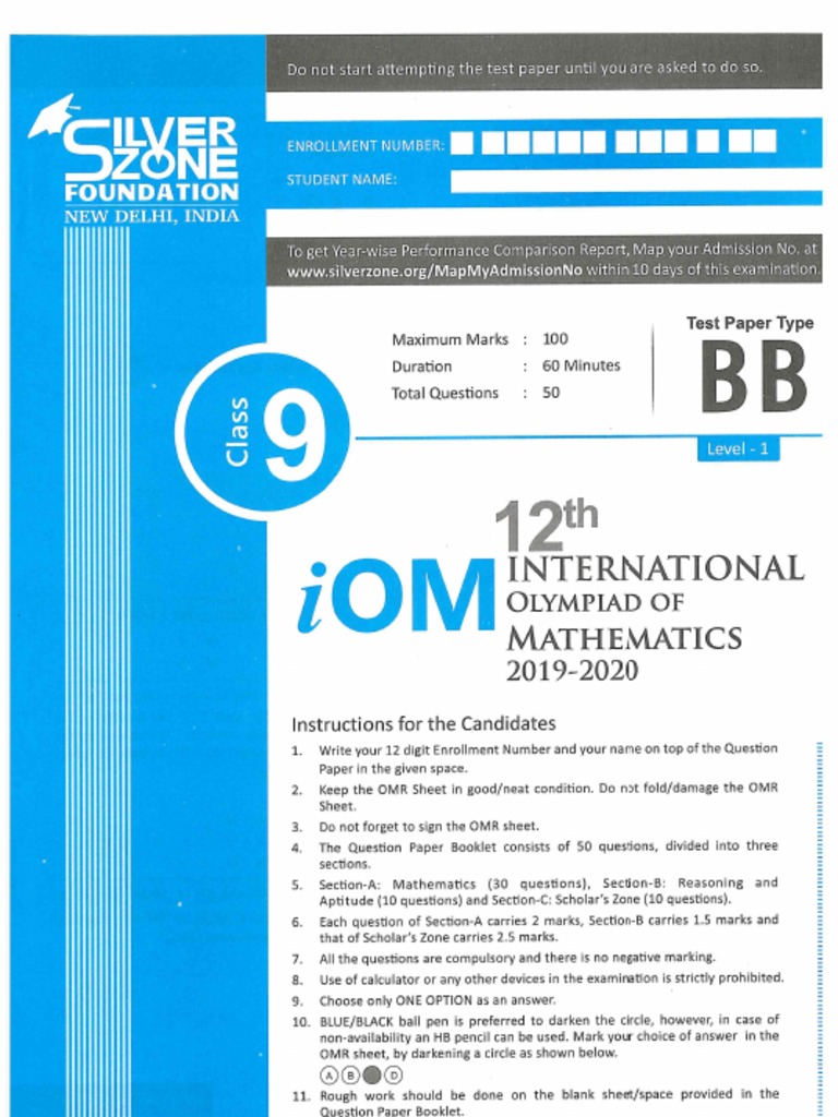 IOM - Class 9 - 2019-20 | PDF