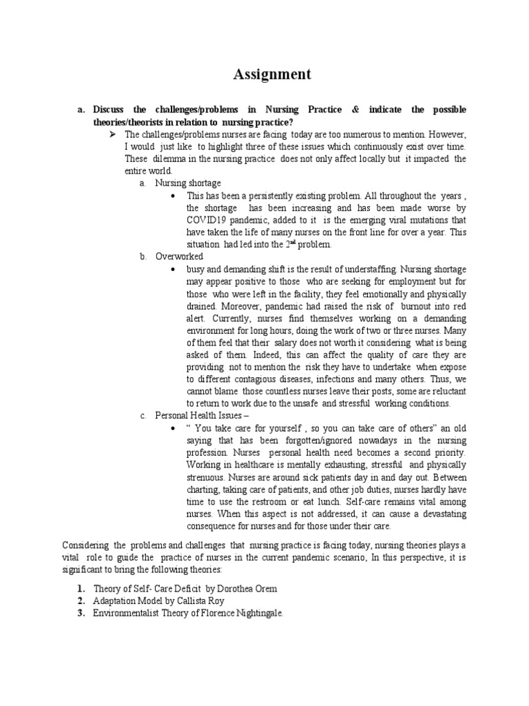 Problems in Nursing | PDF | Health Informatics | Nursing