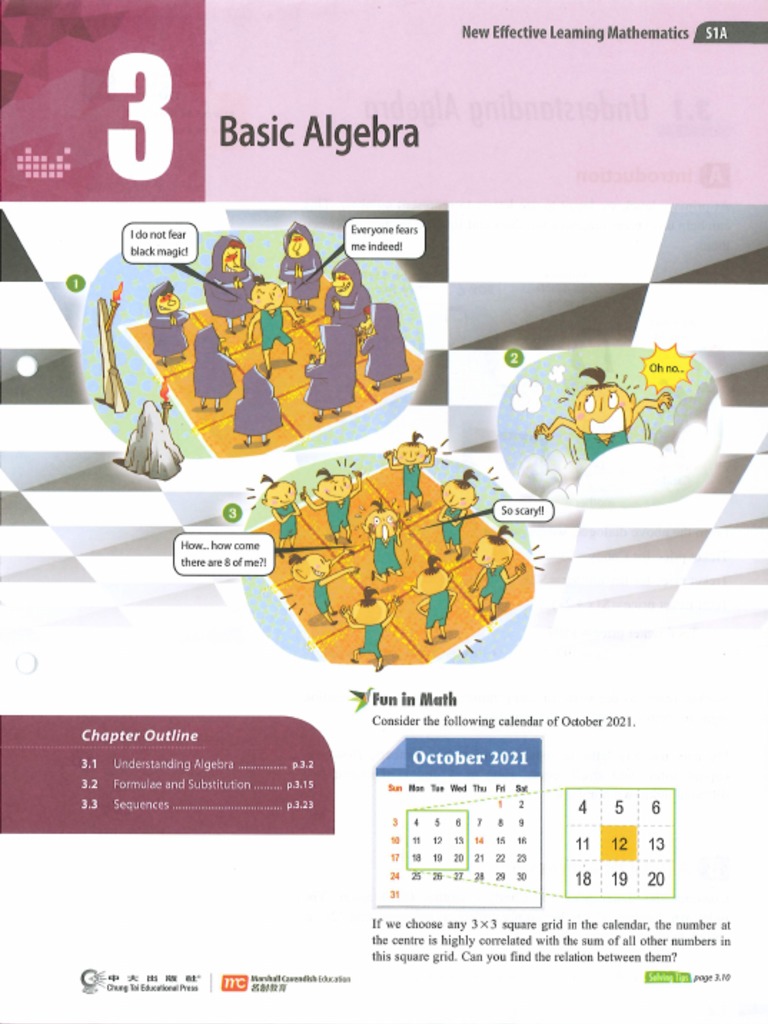 New Effective Learning Mathematics S1A Chapter 3 | PDF