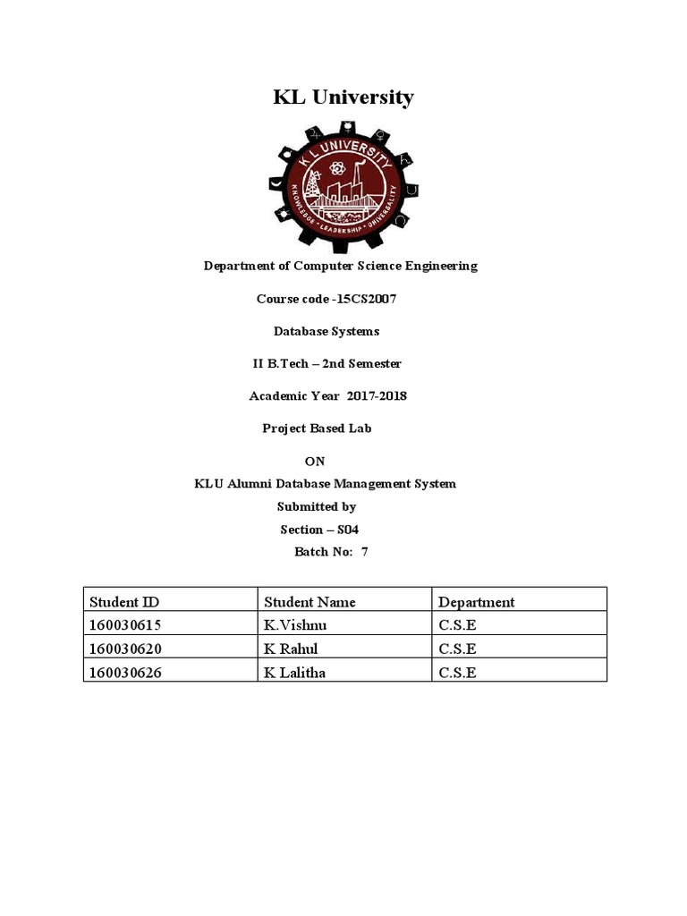 Dbms Project | PDF | Databases | Information Science Dbms Project | PDF | Databases | Information Science
