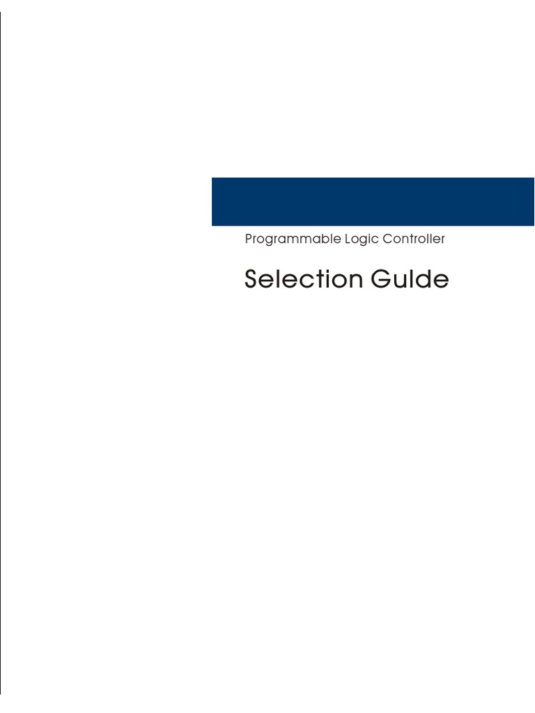 Catalog PLC Guide | PDF | Programmable Logic Controller | Relay