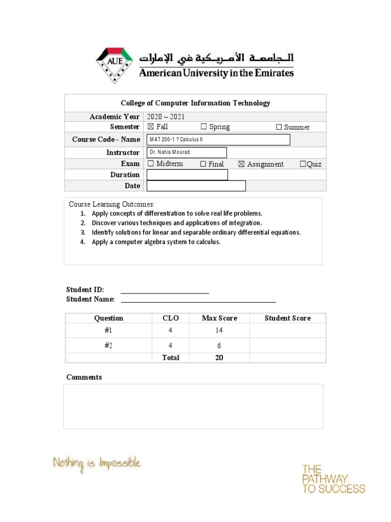 Calculus Assignment Using MATLAB | PDF | Equations | Calculus