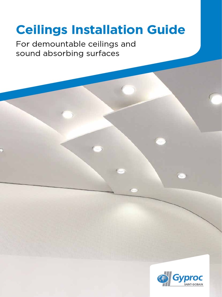 Gyproc Ceilings Installation Guide 2019 Final | PDF | Drywall