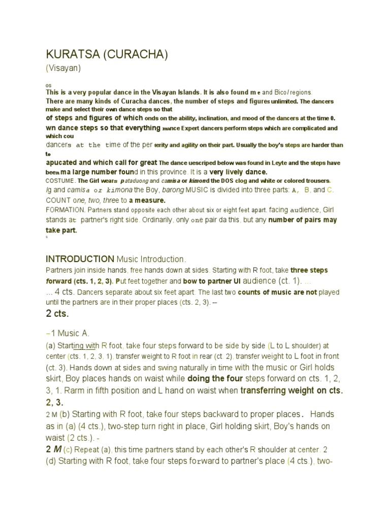 Kuratsa: Curacha | PDF