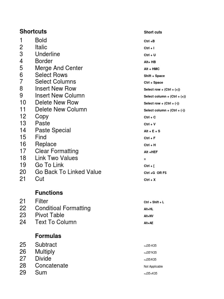 Basic - Excel Practice | PDF