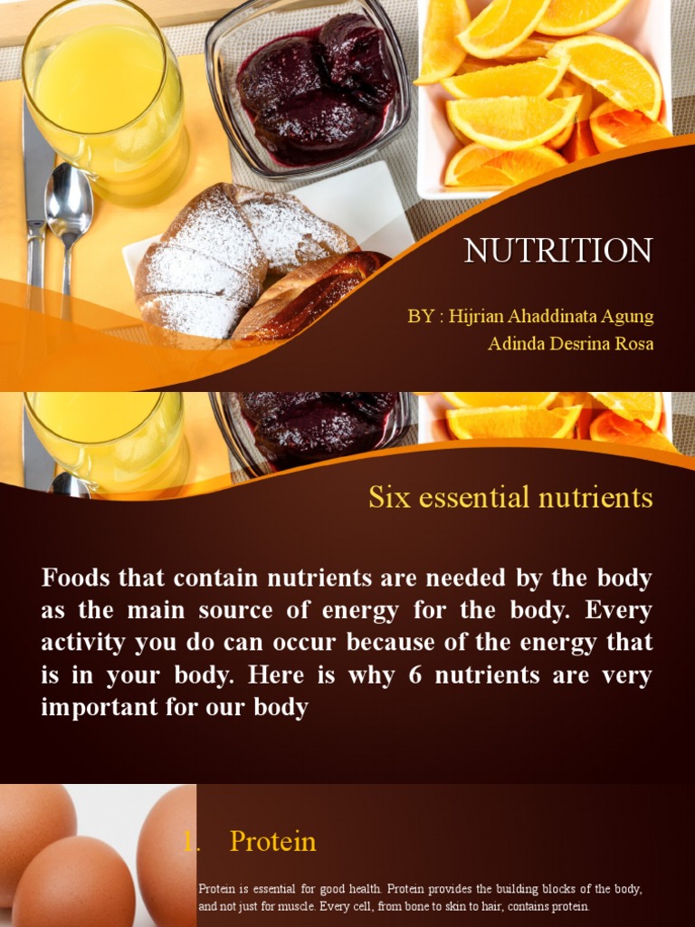 Nutrition Presentation | PDF | Fat | Nutrients
