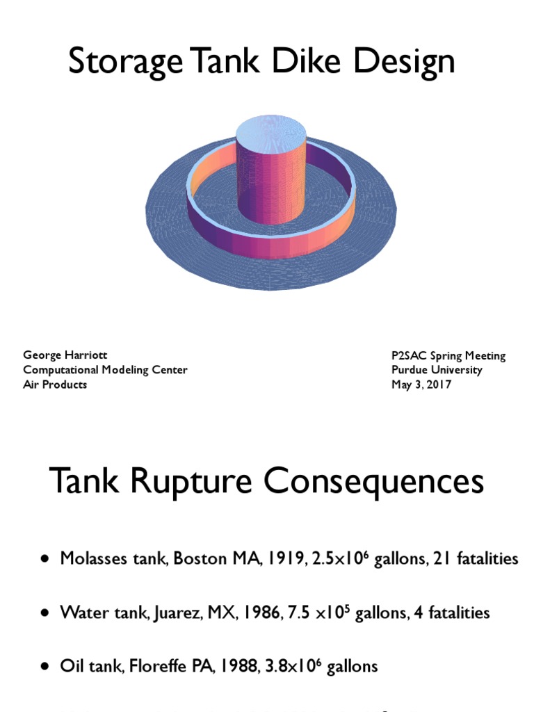 Storage Tank Dike Design Guide | PDF | Fluid Dynamics | Chemical ...