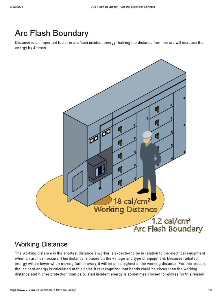 Arc Flash Boundary - Vrielink Electrical Services | PDF | Electrical ...