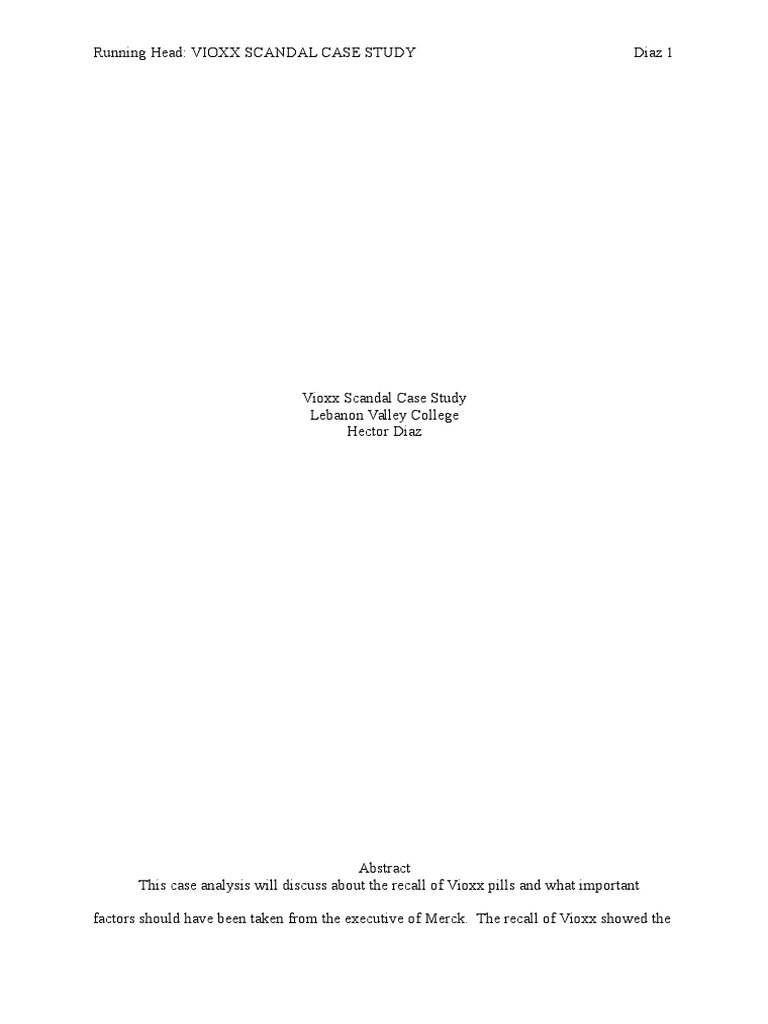 Merck Case Study 1 | PDF | Merck & Co.