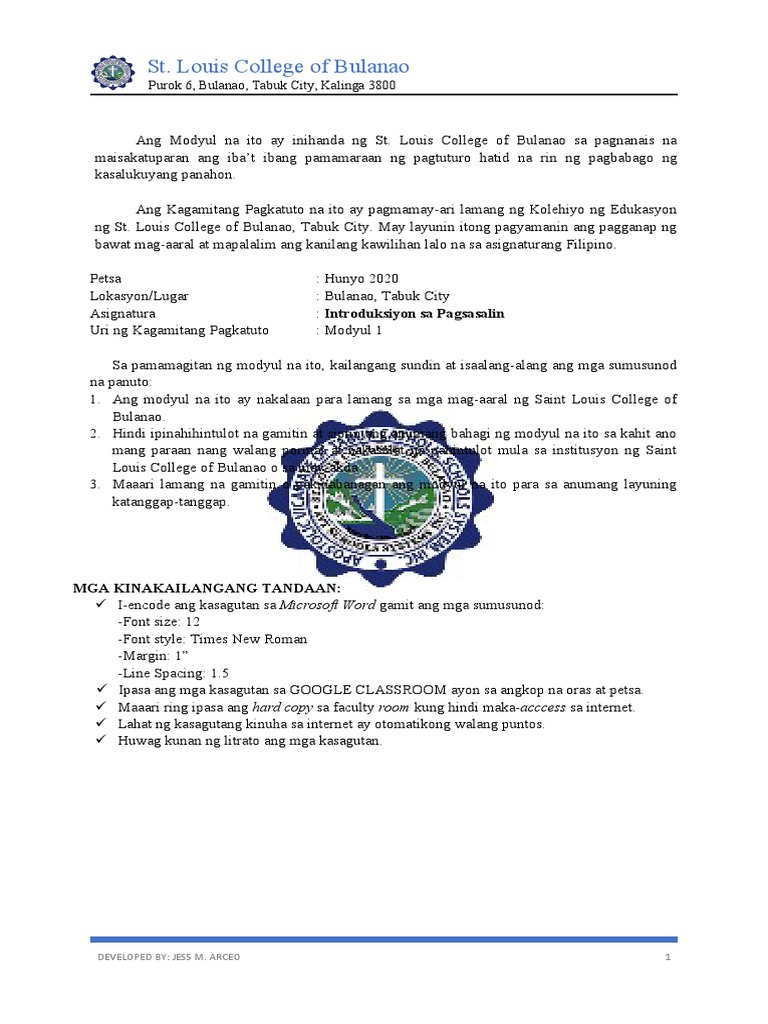 Prelim Module 1 | PDF Prelim Module 1 | PDF