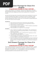 Class 4 ICSE Sample Paper | PDF | Grammar | Linguistics