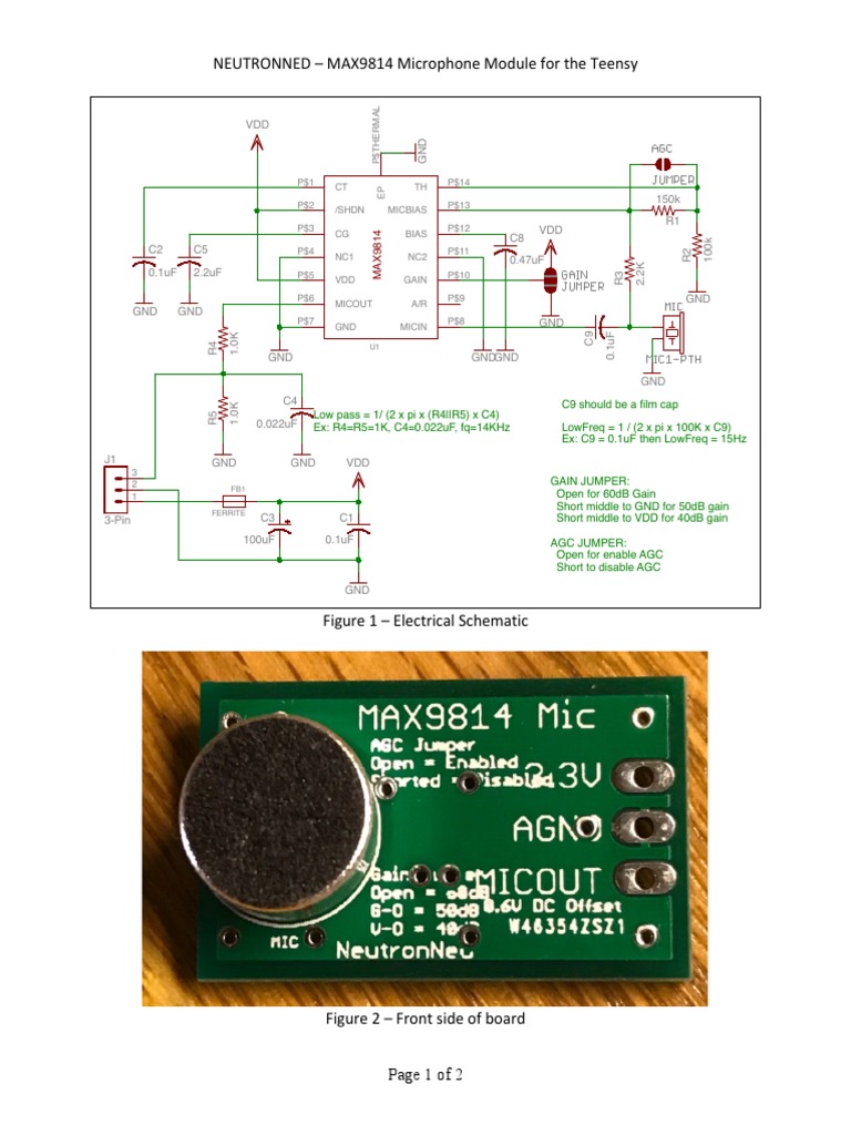 Microphone Module Instructions | PDF | Electronics