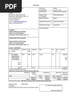 Indigo Flight GST Invoice Details | PDF | Invoice | Taxes