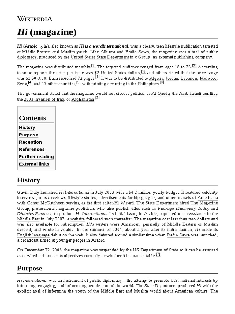 Hi (Magazine) | PDF | Magazines | Public Sphere