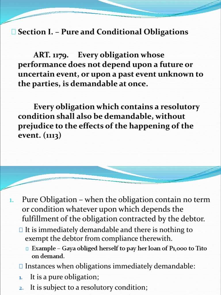 Different Kinds of Obligations | PDF | Guarantee | Loans