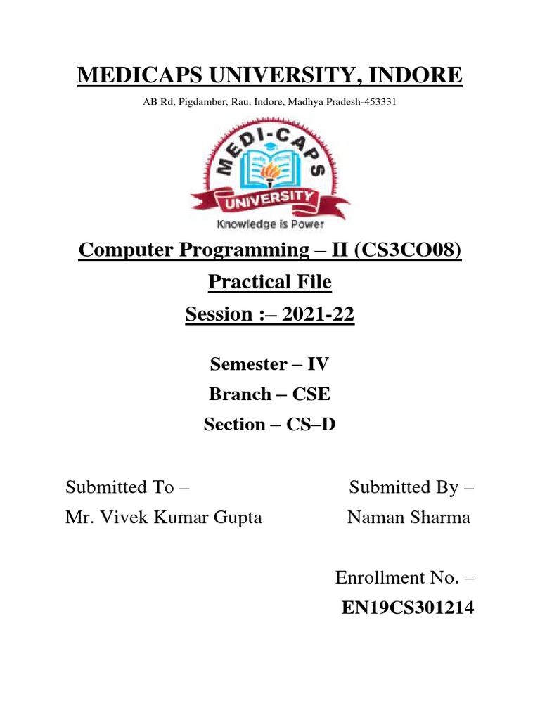 Java Lab Manual Naman Sharma EN19CS301214 | PDF | Java Virtual Machine | Compiler