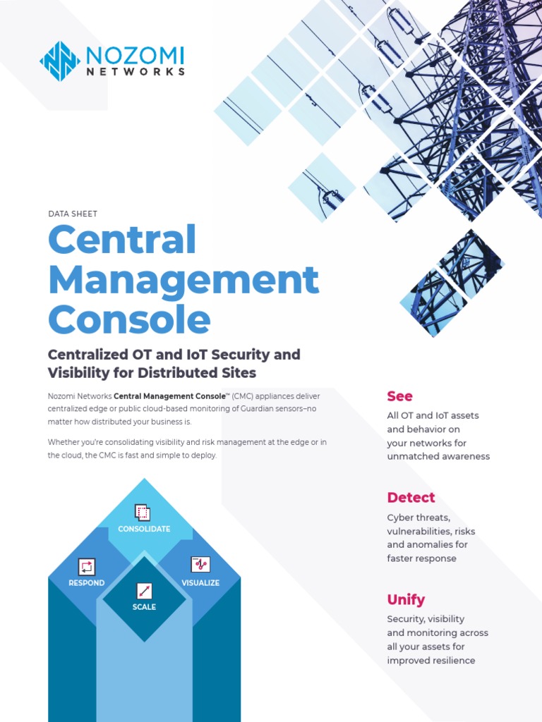 Nozomi Networks CMC Data Sheet | PDF | Internet Of Things | Cloud Computing