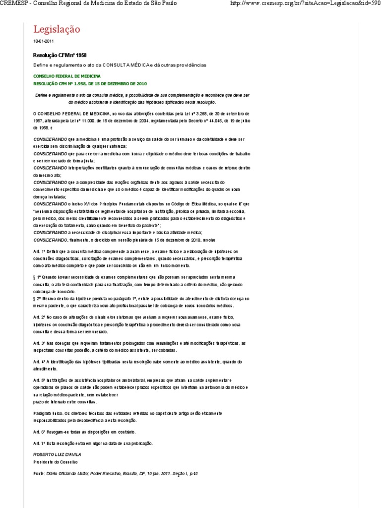 CREMESP - Conselho Regional de Medicina do Estado de São Paulo ...