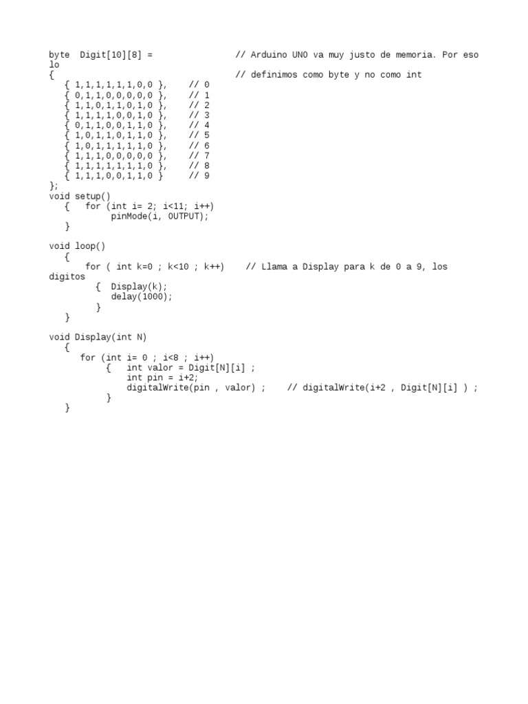 Aleatorio Display 7 Segmentos | PDF