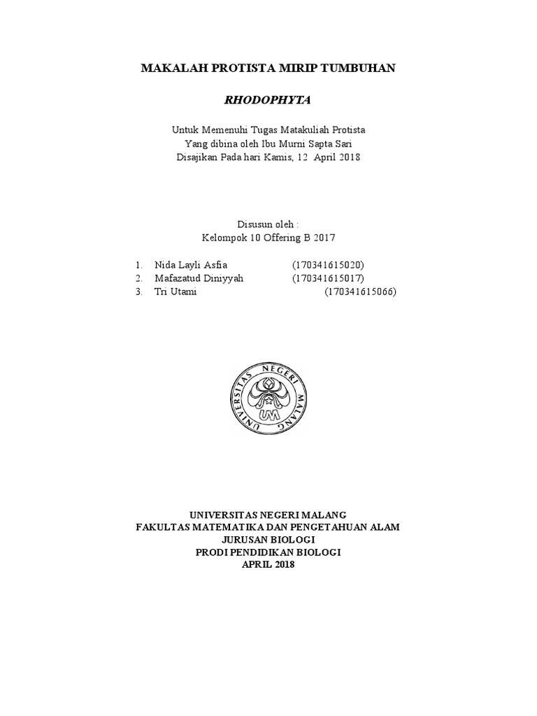 Alga Merah-1 KKK | PDF