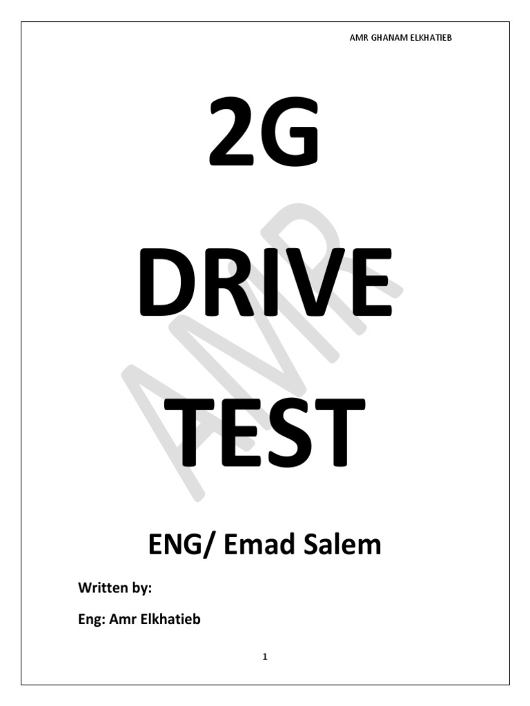 2G Drive Test | PDF | Gsm | Radio