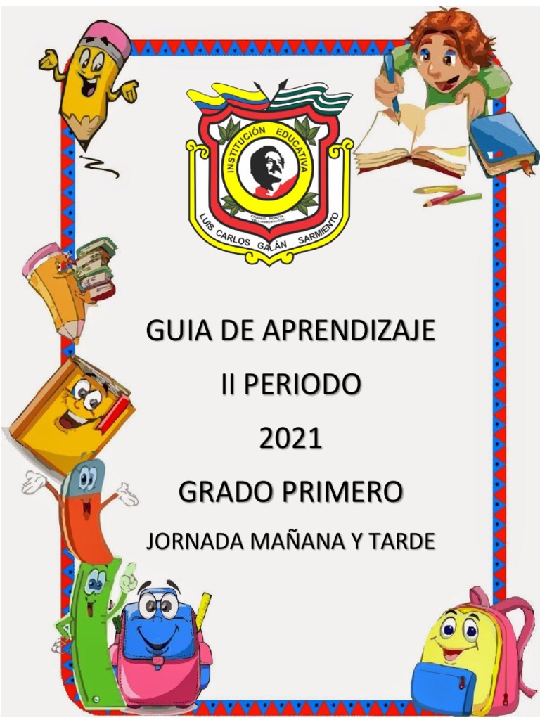 Guia de Aprendizaje #2 Grado Primero 2021 | PDF | Palabra | Aprendizaje