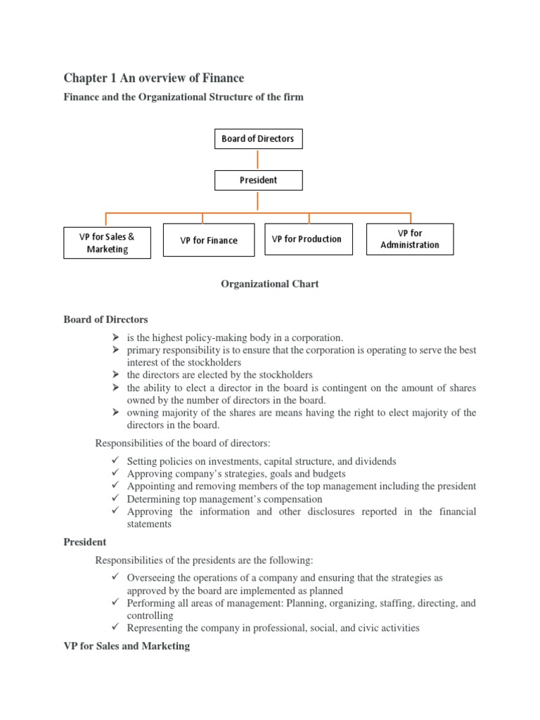 Overview of Financial Management Roles | PDF | Business | Financial Capital