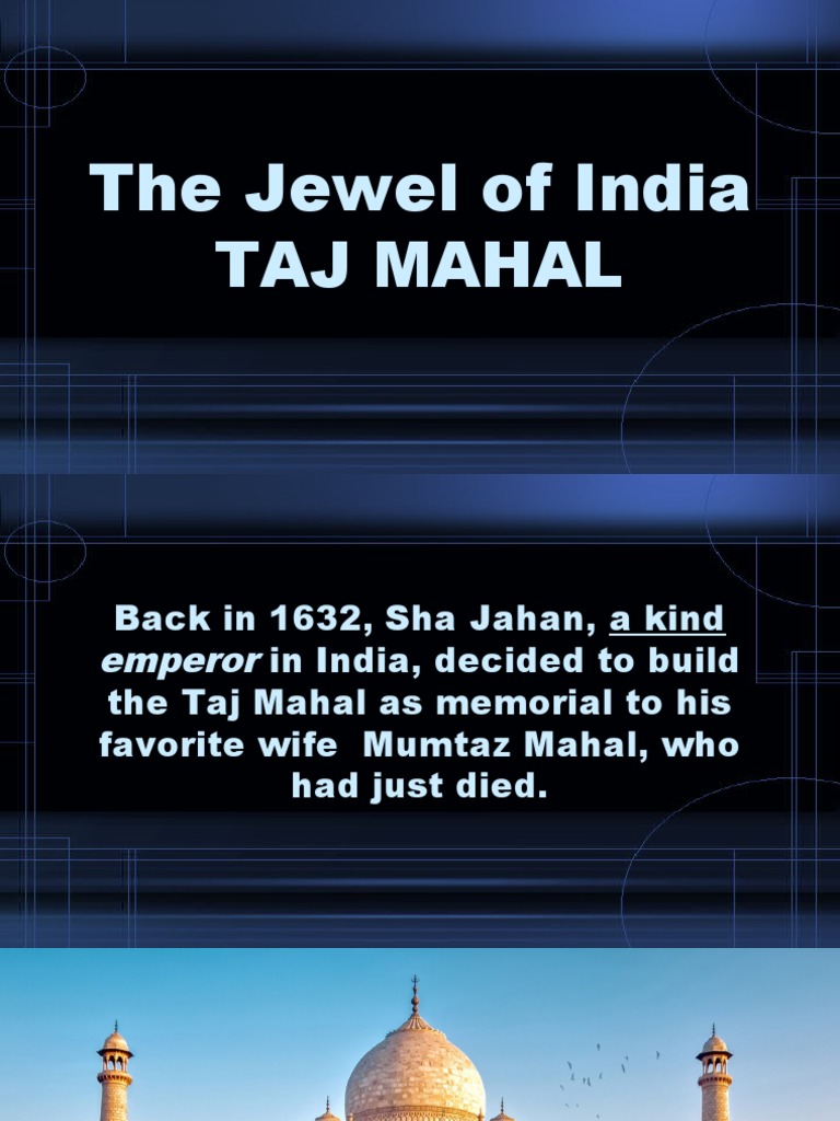 The Jewel of India: Taj Mahal | PDF
