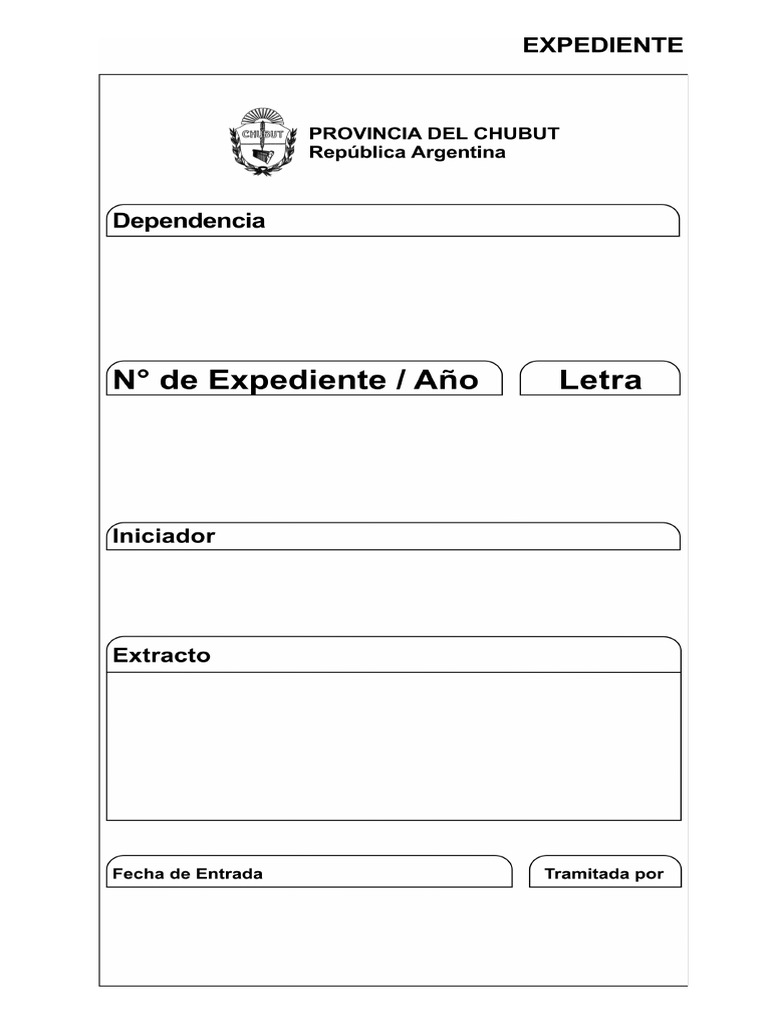 UDC Carátula Expedientes | PDF