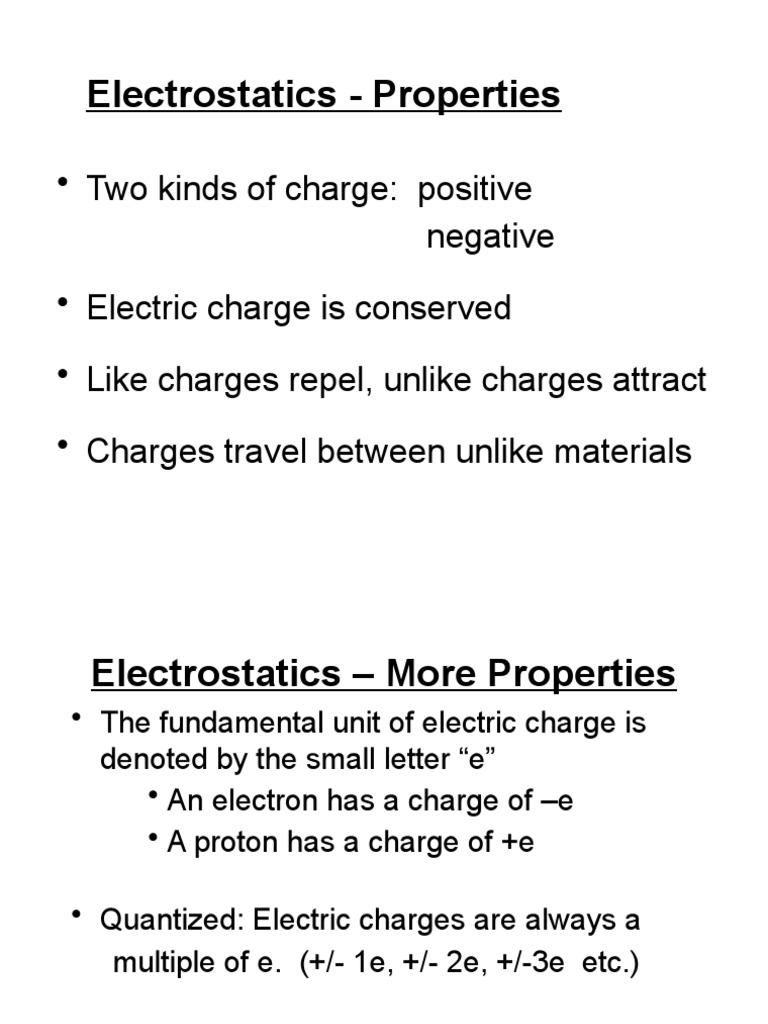 Electrostatics and Ohms Law | PDF | Electric Charge | Series And Parallel Circuits