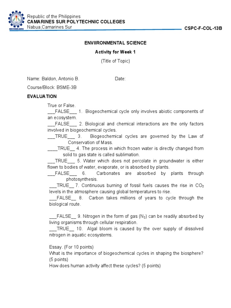 CSPC-F-COL-13B Camarines Sur Polytechnic Colleges | PDF