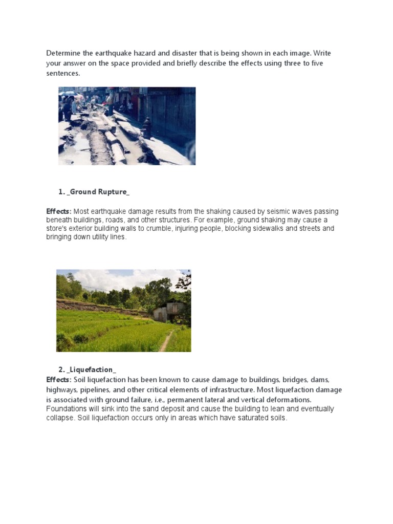 Ground Rupture - Effects | PDF | Science & Mathematics