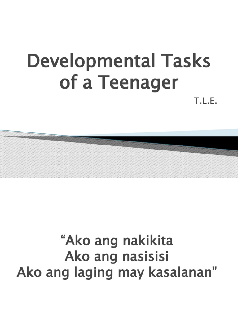 Developmental Tasks of A Teenager | PDF | Adolescence | Puberty